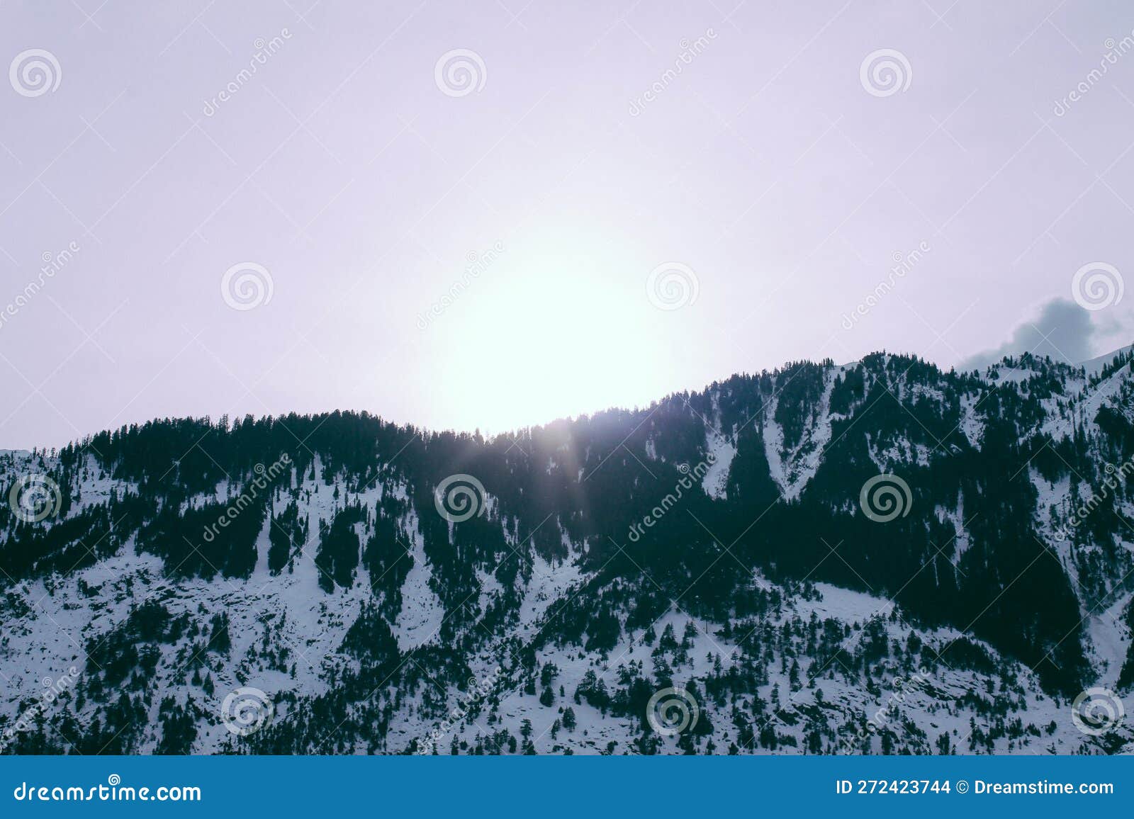 Snow Mountains Malam Jabba and Kalam Swat Scenery Landscape Stock Photo ...
