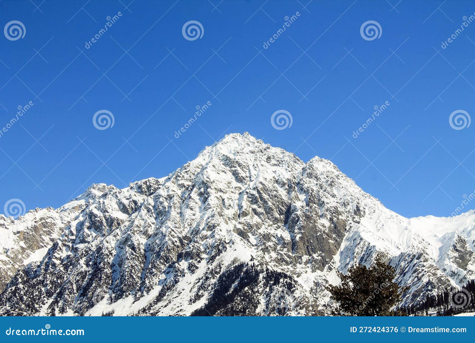 Snow Mountains Malam Jabba and Kalam Swat Scenery Landscape Stock Photo ...