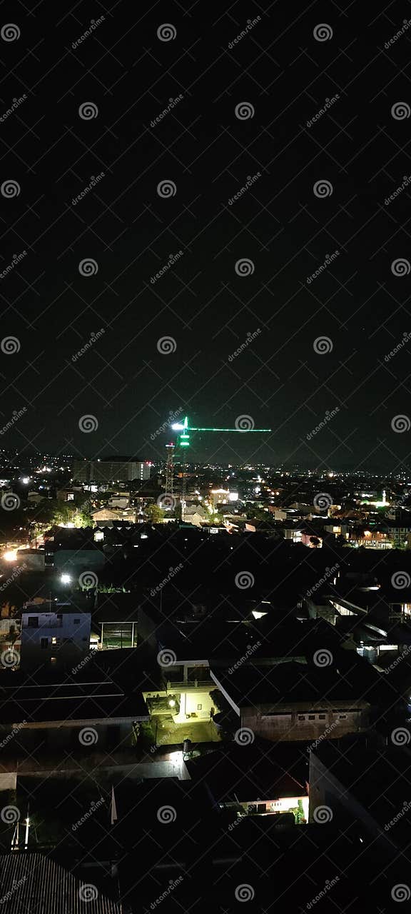 Malang city night view stock image. Image of metropolis - 266623493