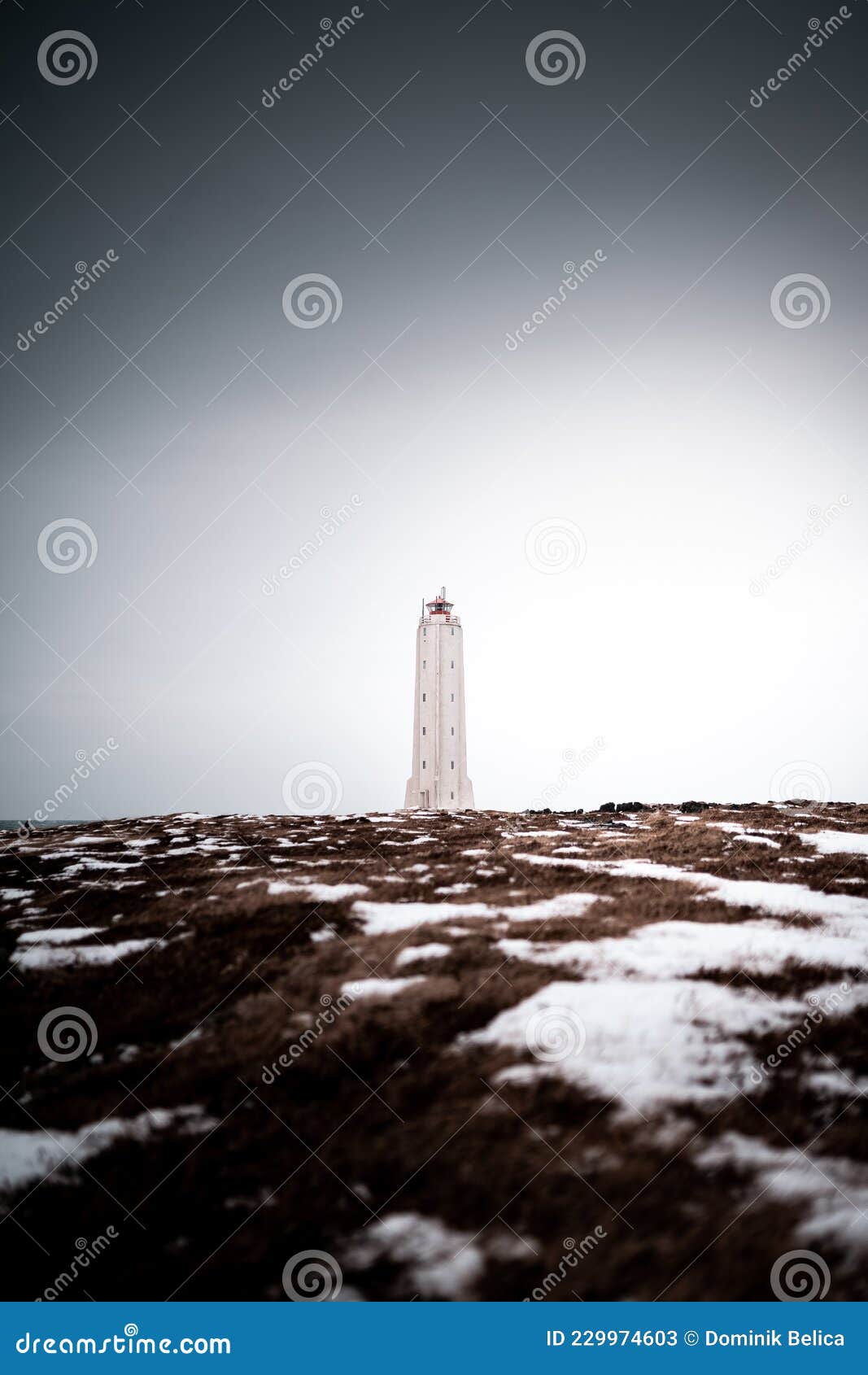 Malarrif Lighthouse, Snaefellsnes Peninsula during Winter, Iceland ...