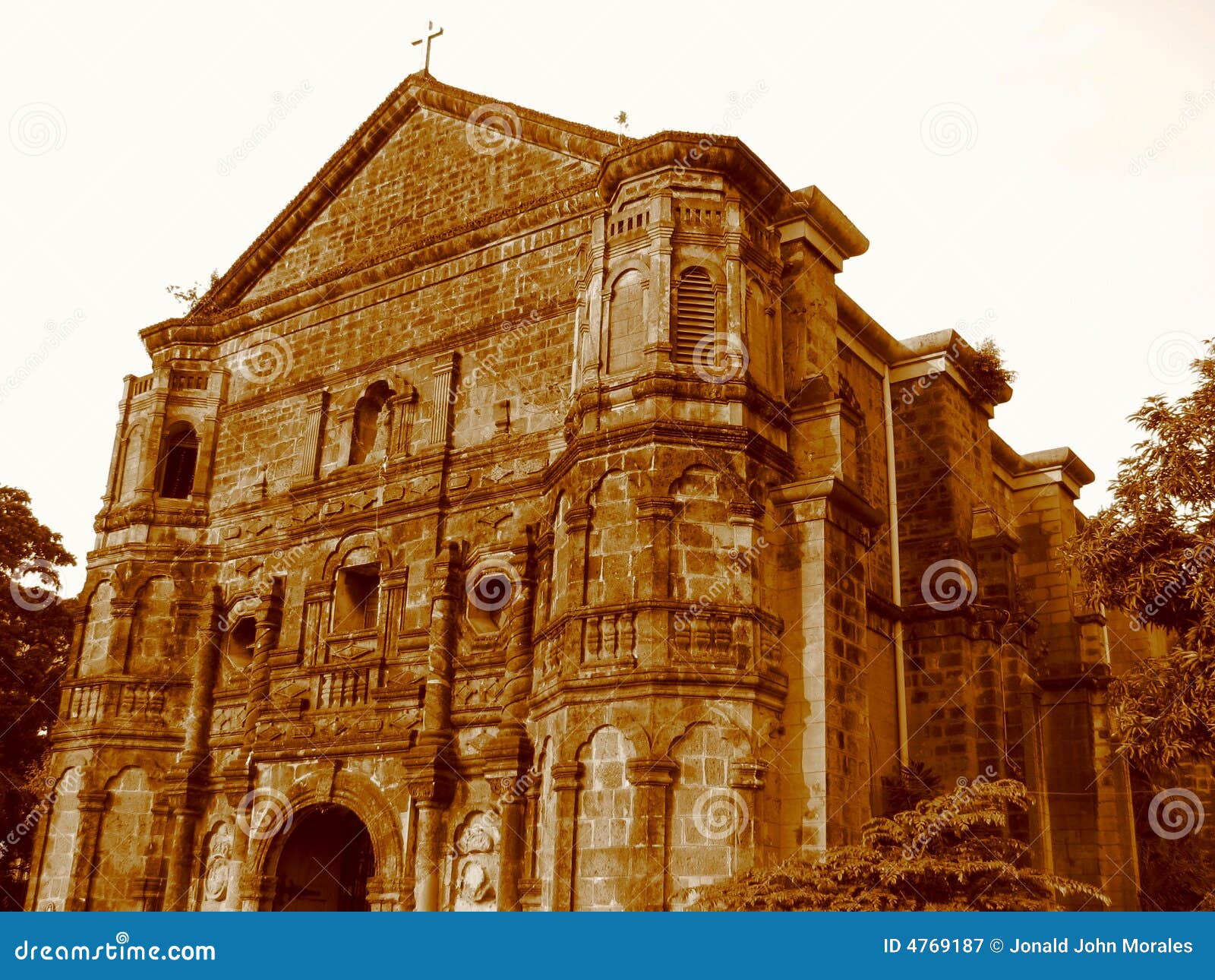 Malate Church in Manila stock image. Image of manila, stone - 4769187