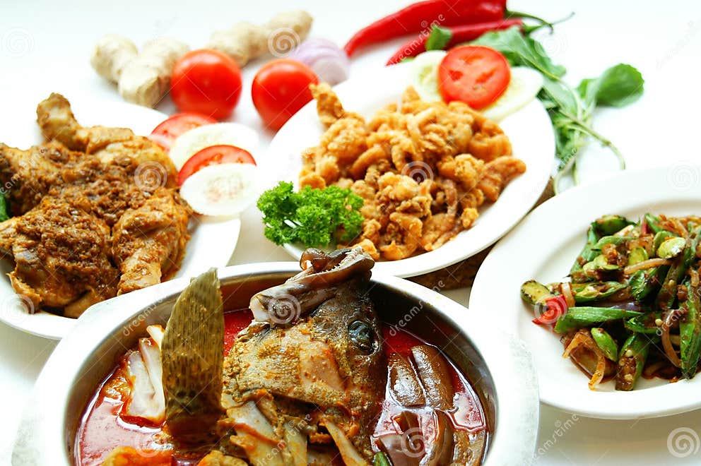 Malay Dishes stock photo. Image of spicy, malay, curry - 14078746