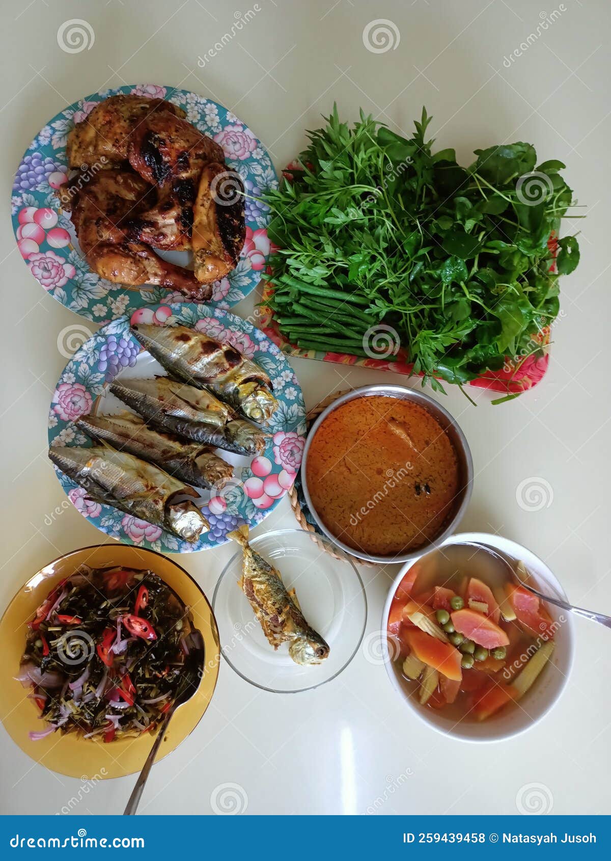 Malay Foods Kampung Style in Perlis Stock Photo - Image of brunch ...
