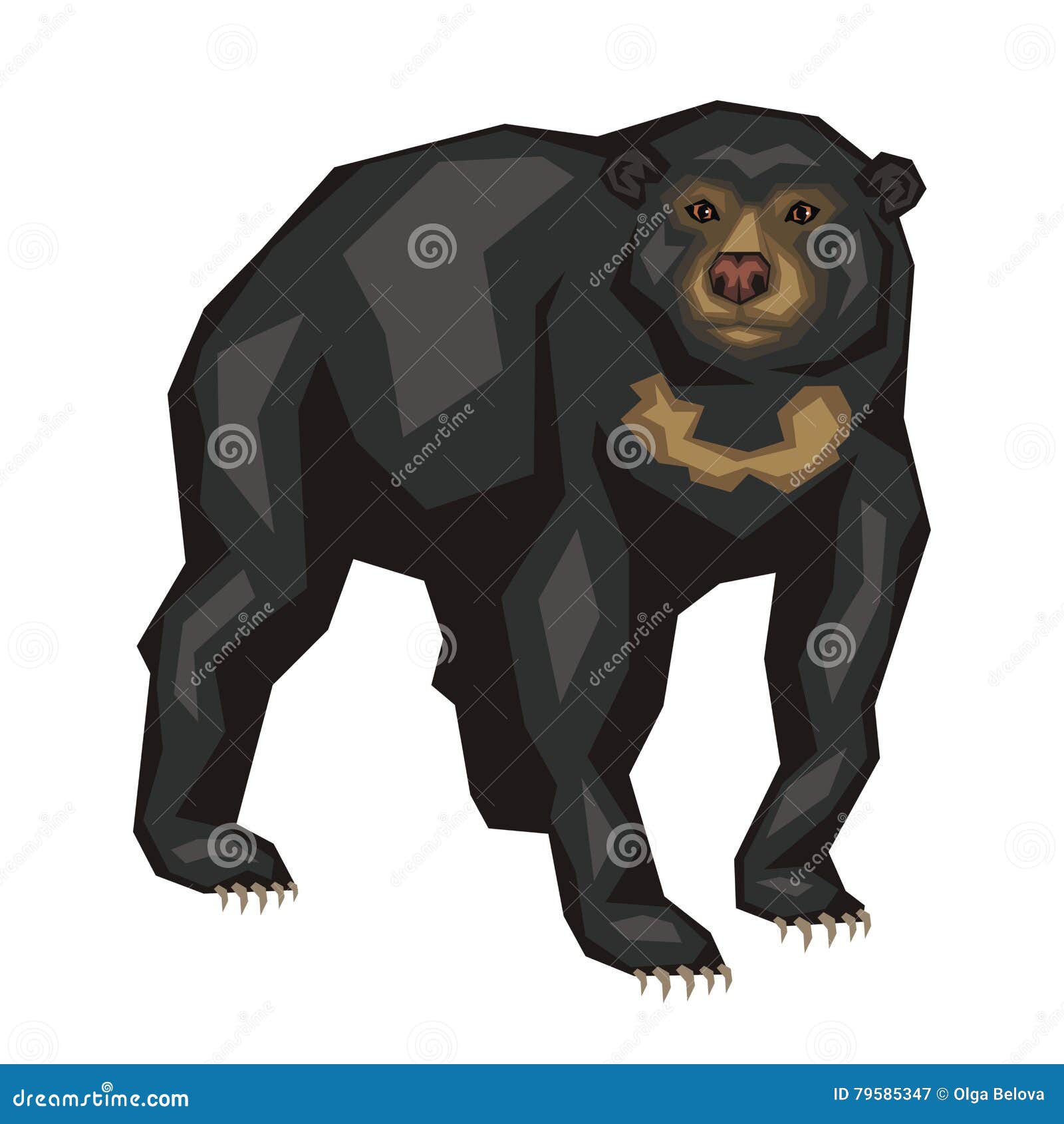 Malayan Sun Bear Icon. Doodle Hand Drawn Or Outline Icon Style Stock ...
