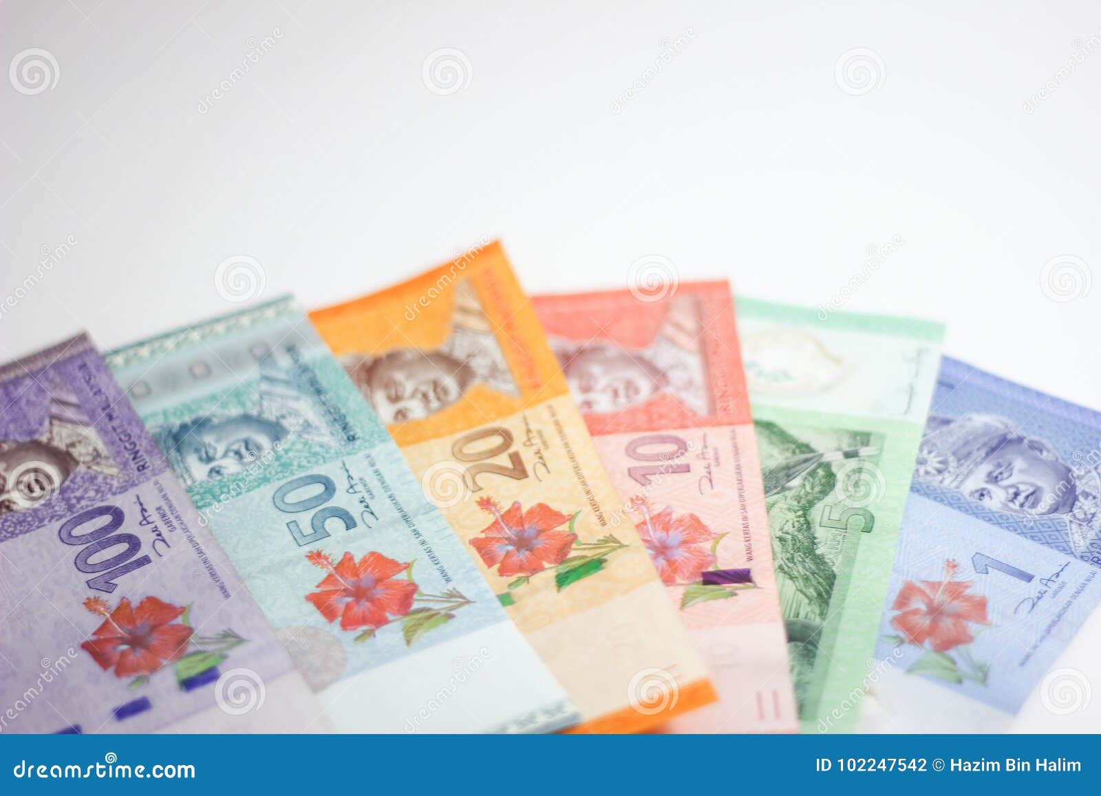 Malaysia Bank Notes Ringgit Stock Photo - Image of calculator ...