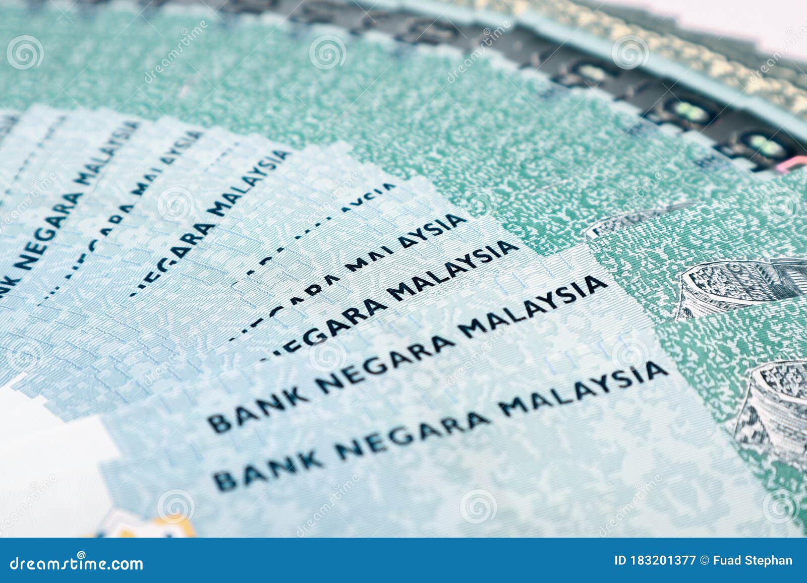 Stack Of Ringgit Malaysia Bank Note With Isolated White Background ...