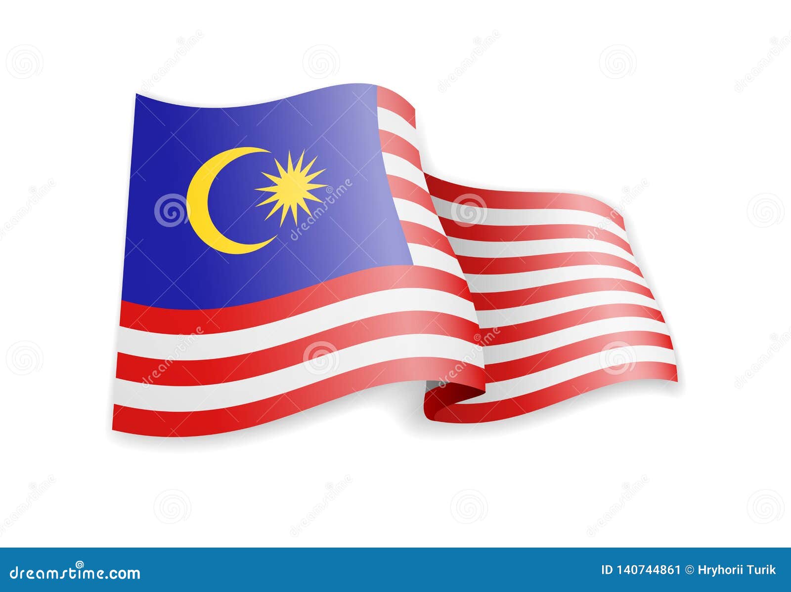 Flag Of Malaysia. Vector Illustration On A White Background ...