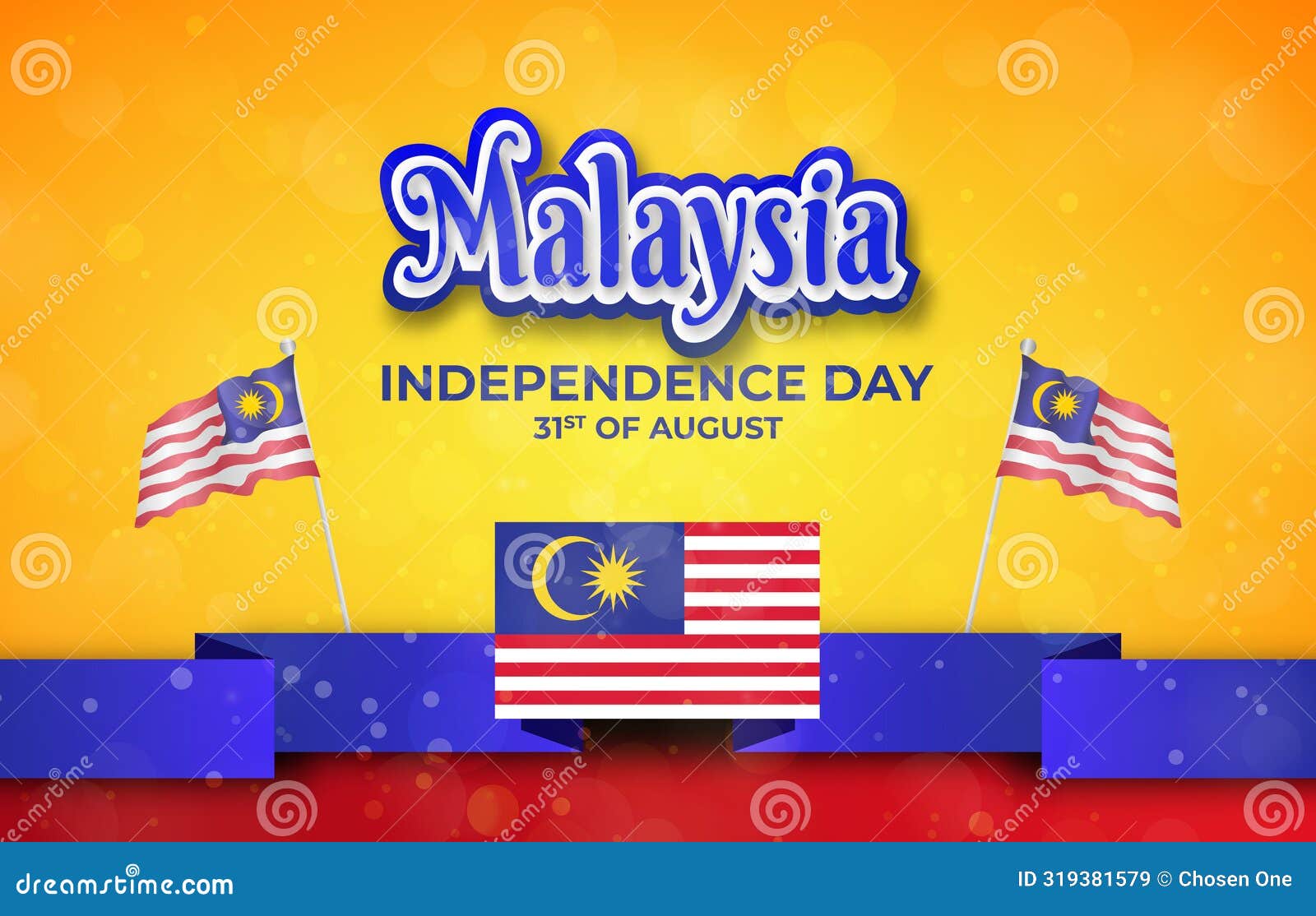 31th August Happy Independence Day Of Trinidad & Tobago Card Design ...