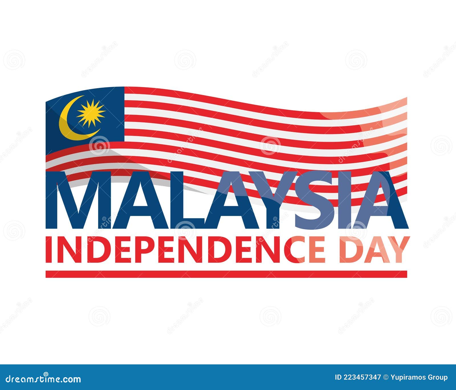 Malaysia independence flag stock vector. Illustration of isolated ...