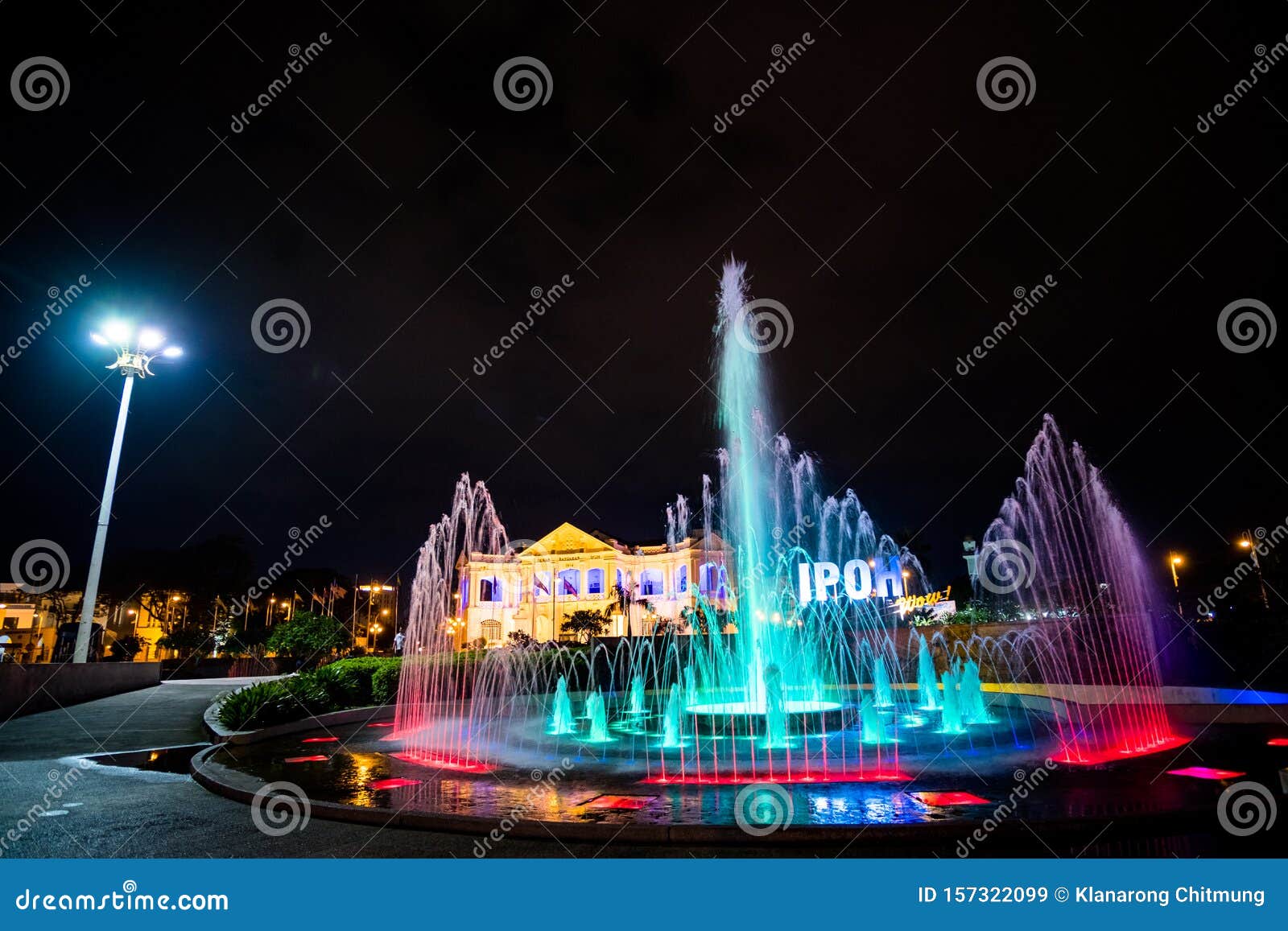Malaysia, Ipoh, Night View editorial stock image. Image of asian ...