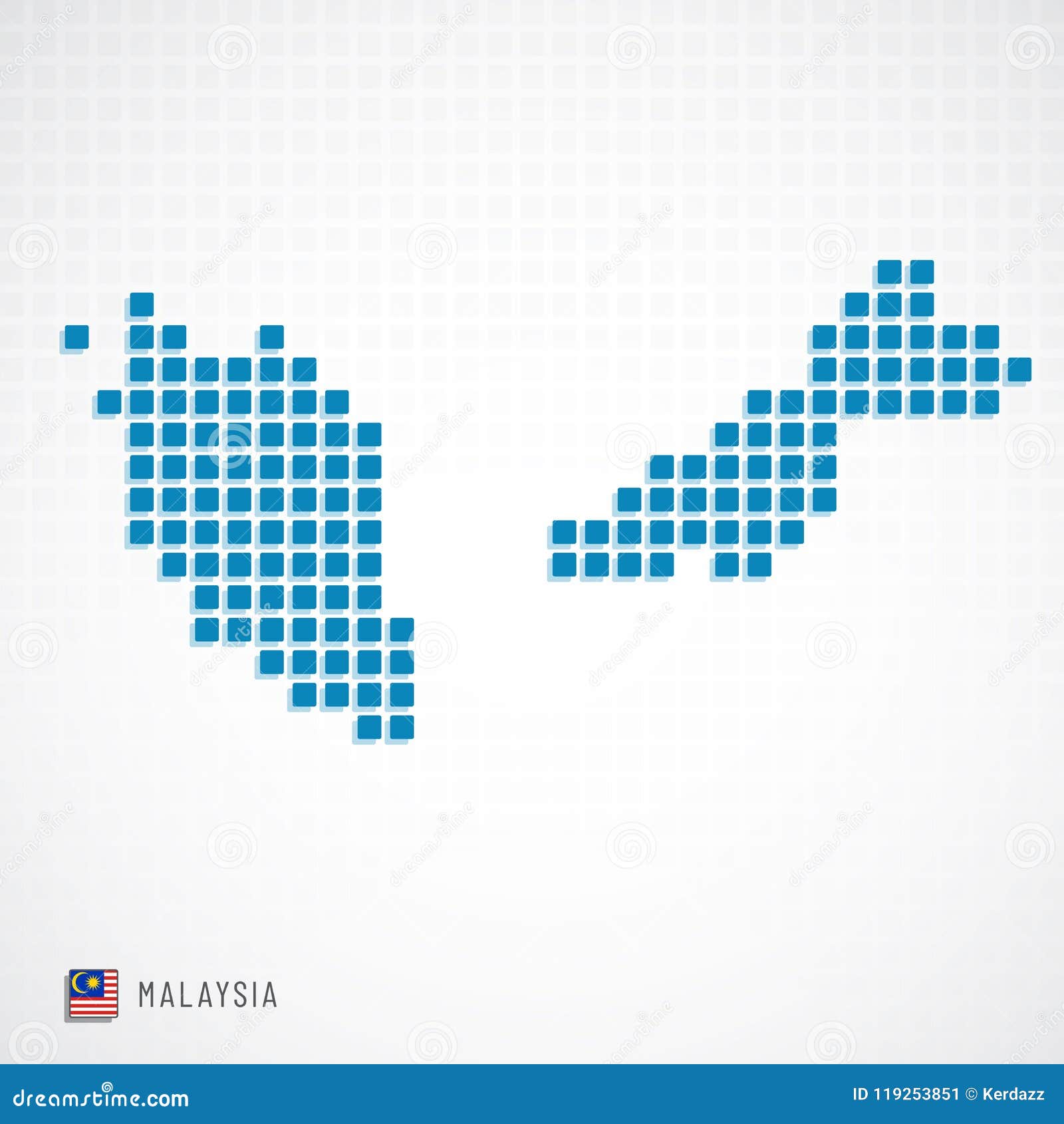 Malaysia map and flag icon stock vector. Illustration of continent ...