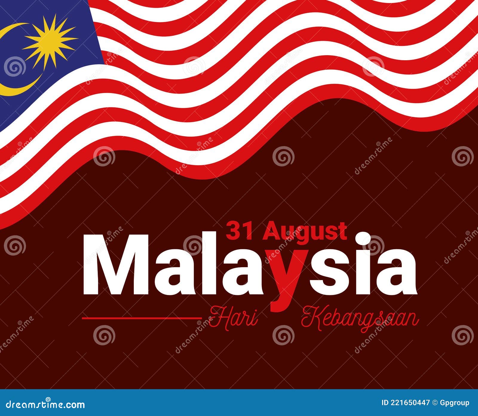 Malaysia Merdeka Card Cartoon Vector | CartoonDealer.com #221650447