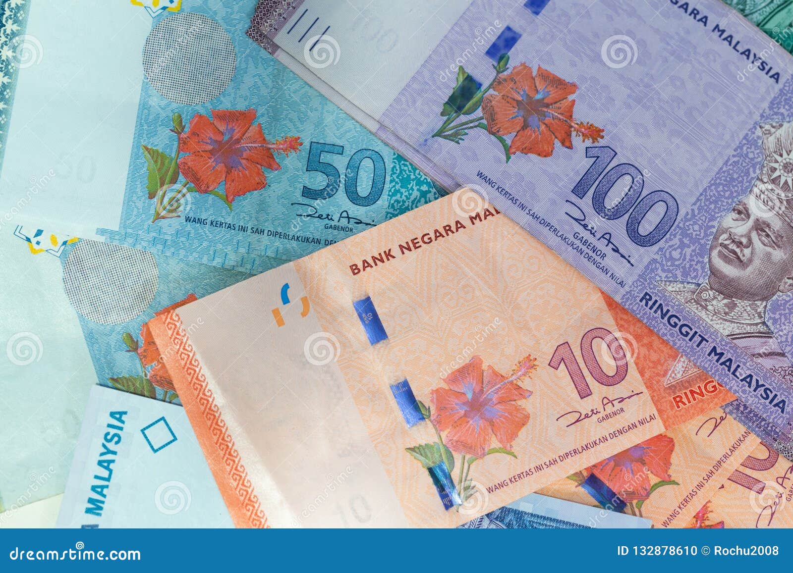 Malaysian money / ringgit stock photo. Image of finance - 132878610