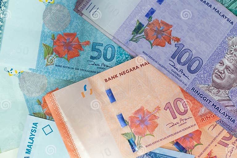 Malaysian money / ringgit stock photo. Image of finance - 132878610