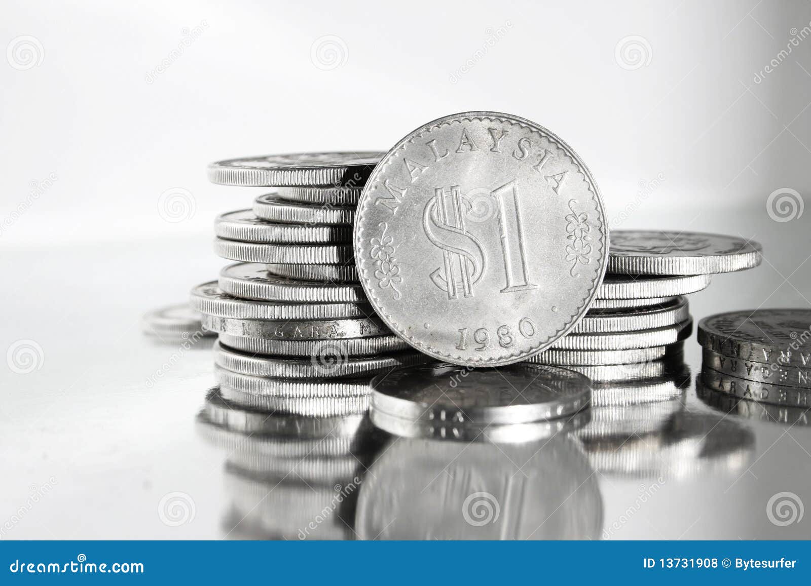 Malaysia One Ringgit stock photo. Image of currency, rate - 13731908