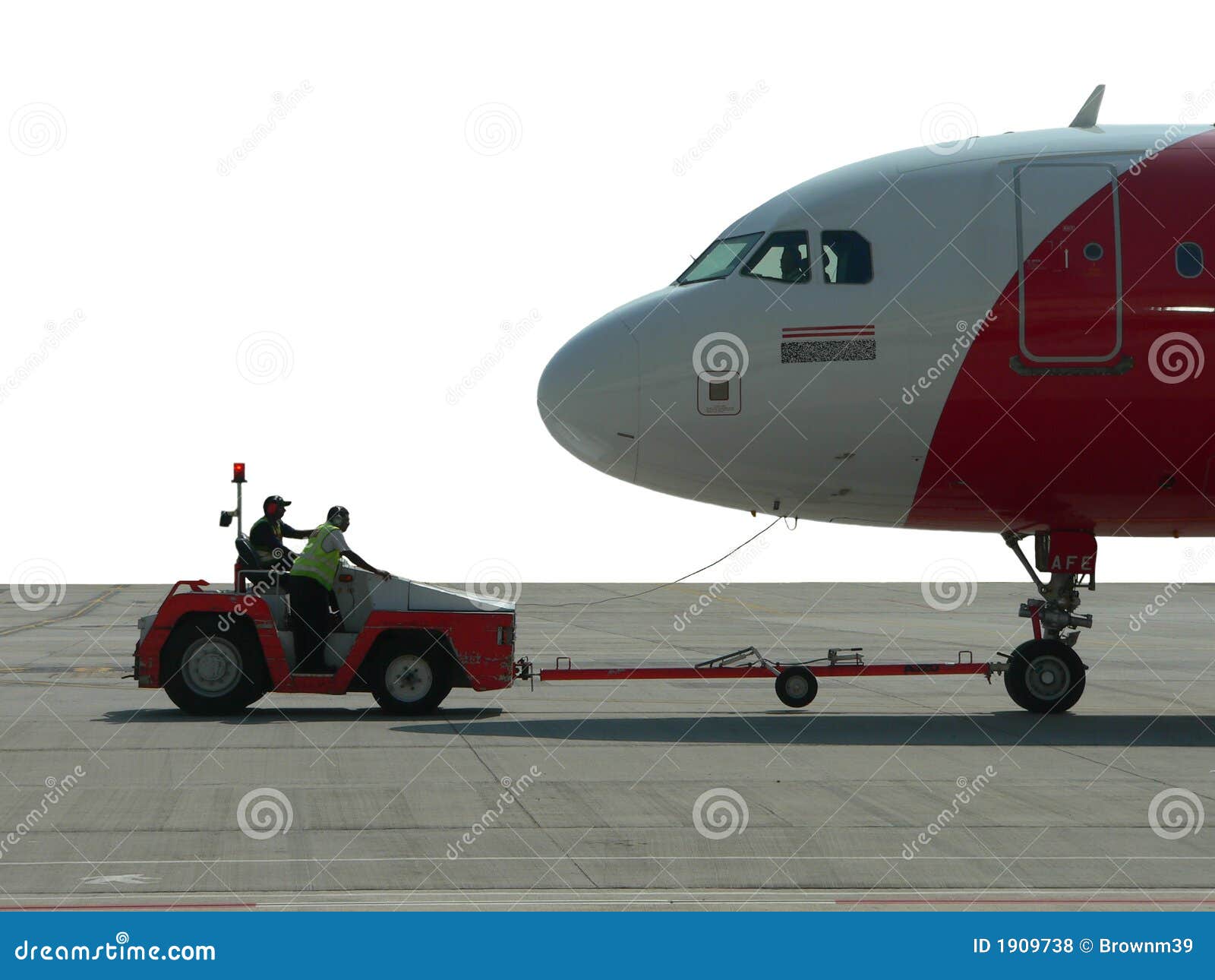 Malaysia. Plane Being Pushed Off Gate Stock Photo - Image of steer ...