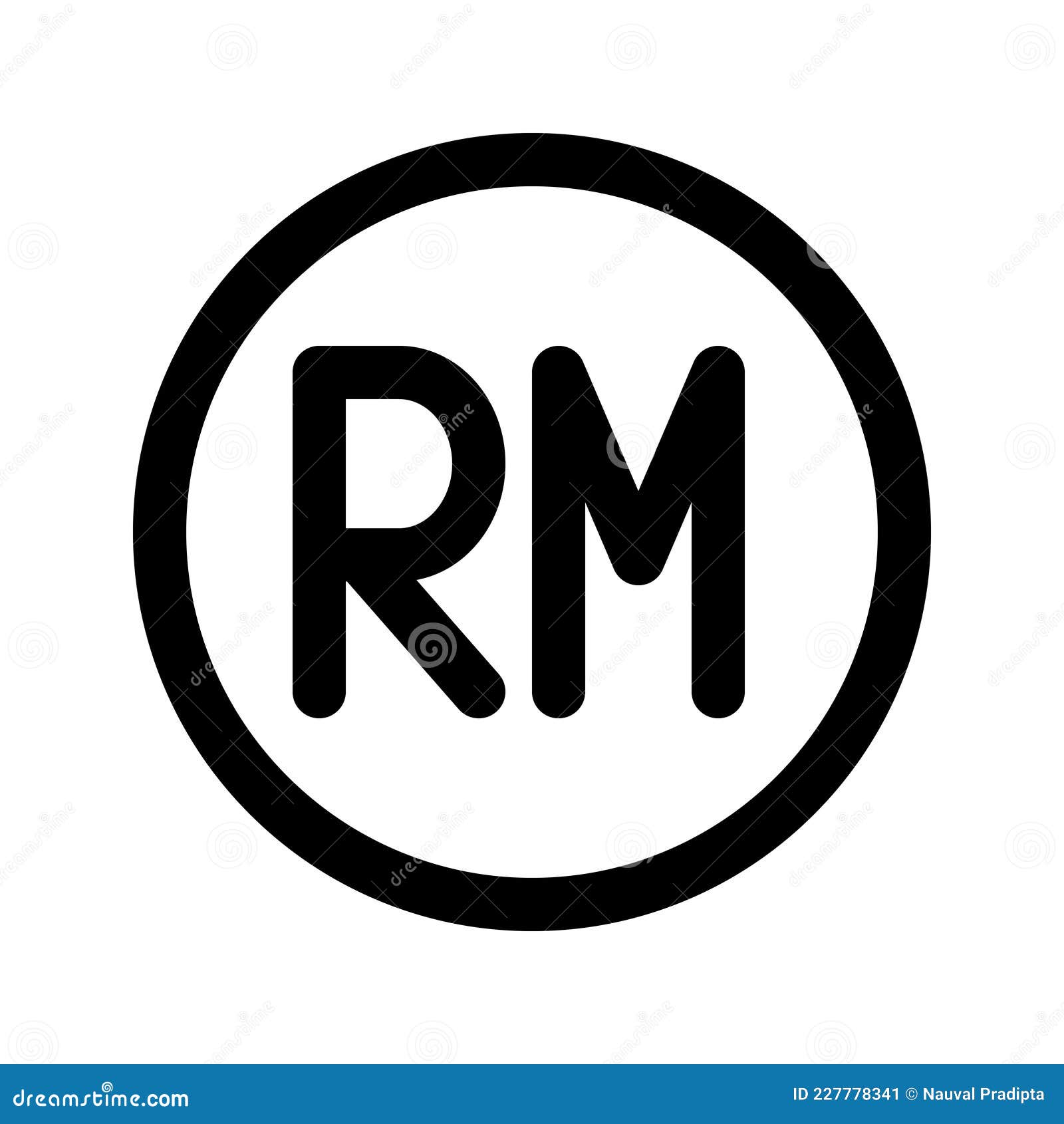 Malaysia Ringgit Line Style Icon Stock Vector - Illustration of ...