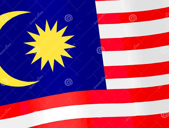Malaysia s flag stock vector. Illustration of unity, united - 6915267