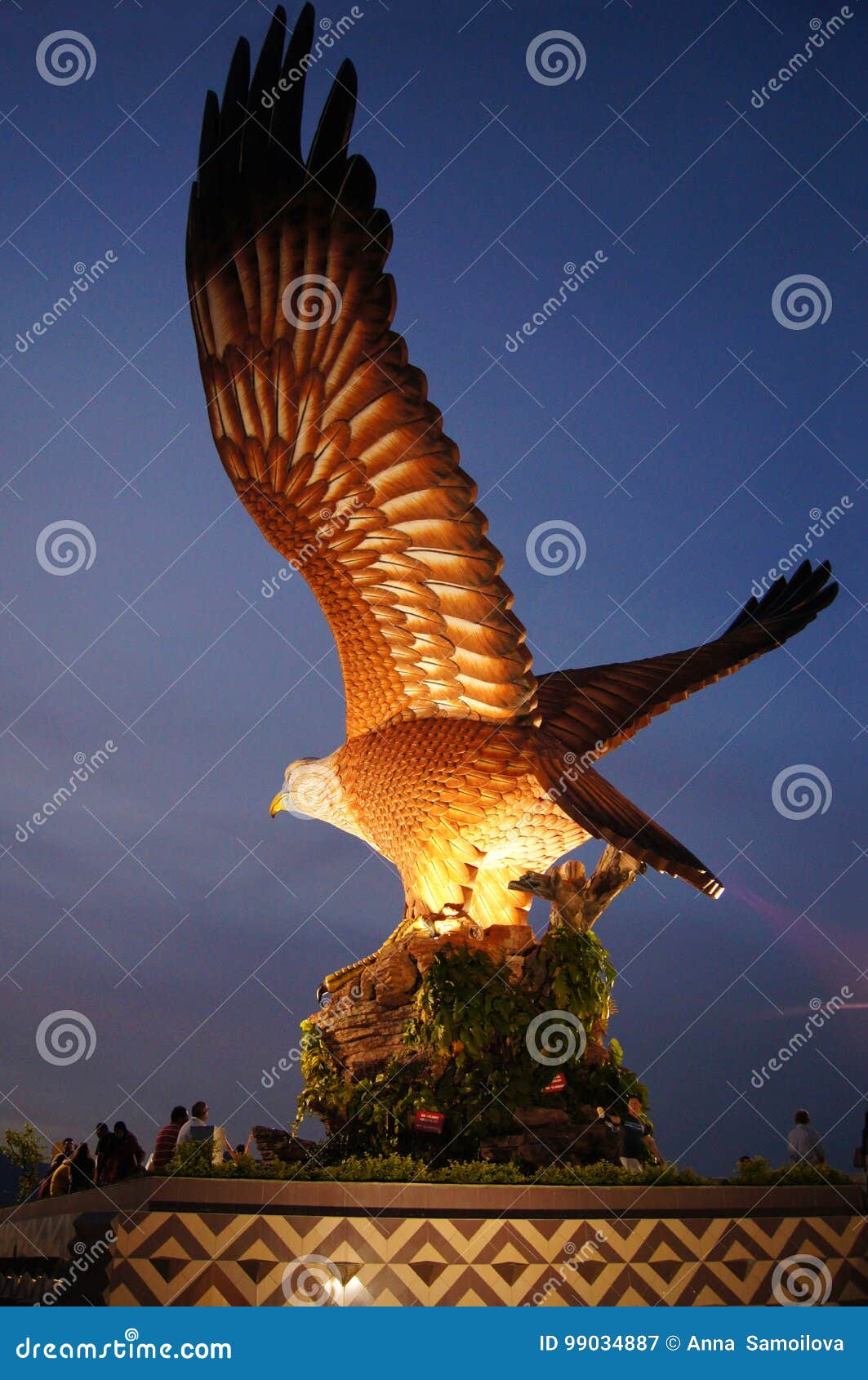 Malaysia, the Symbol of Langkawi - Eagle Editorial Photography - Image ...