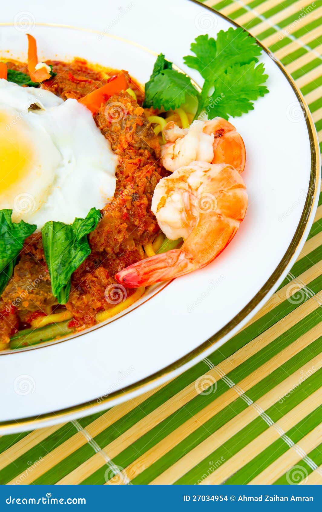 Malaysian Dish Called Mee Bandung Stock Photo - Image of meal, food ...
