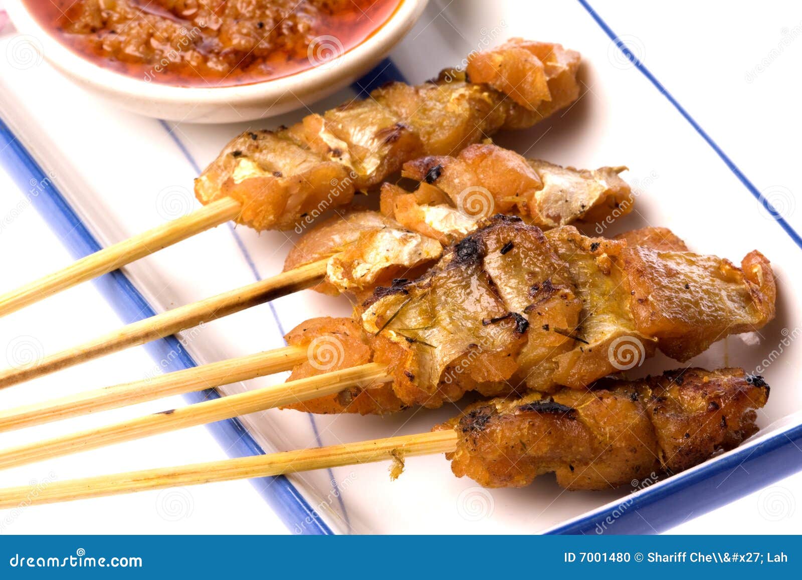 Malaysian Fish Satay stock photo. Image of malay, dish - 7001480