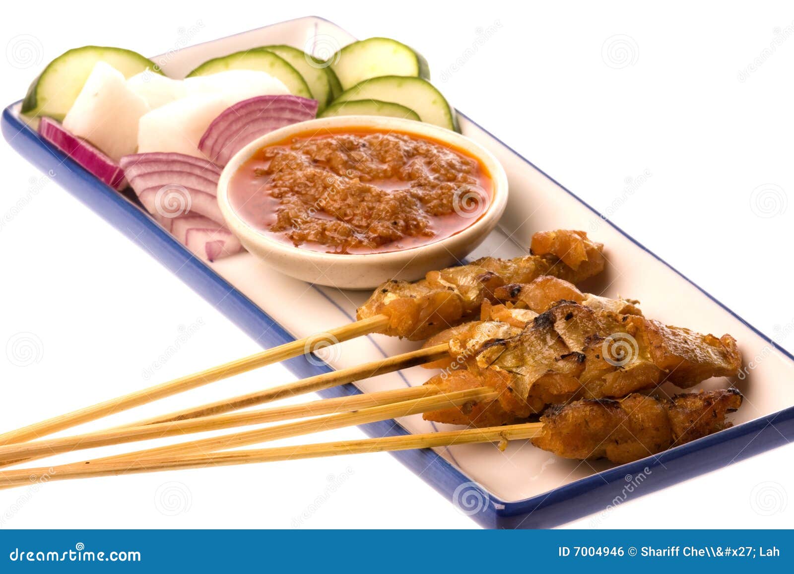 Malaysian Fish Satay stock photo. Image of oriental, cultural - 7004946