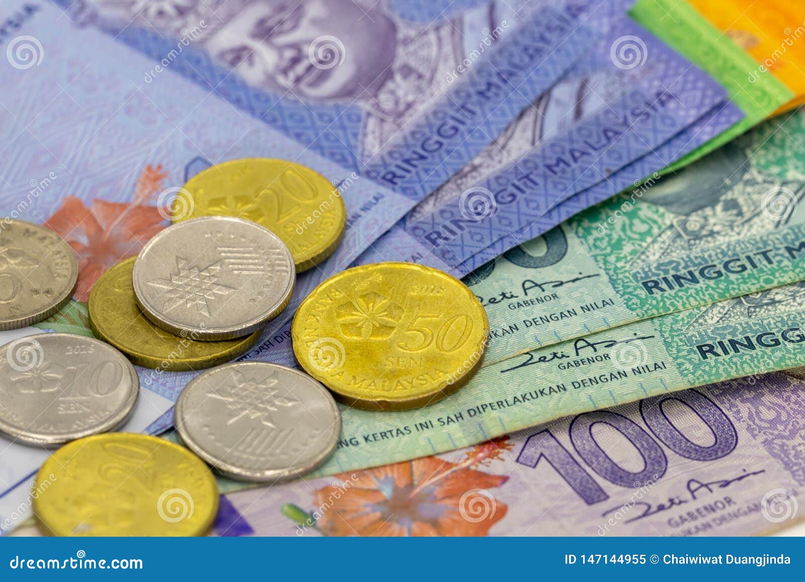 Malaysian Ringgit Banknotes Background Stock Image - Image of financial ...