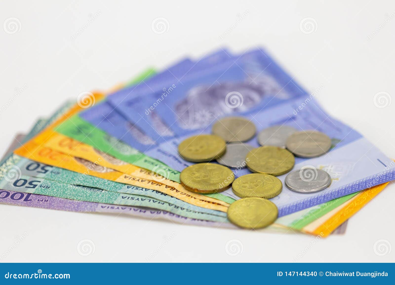 Malaysian Ringgit Banknotes Background Stock Photo - Image of green ...