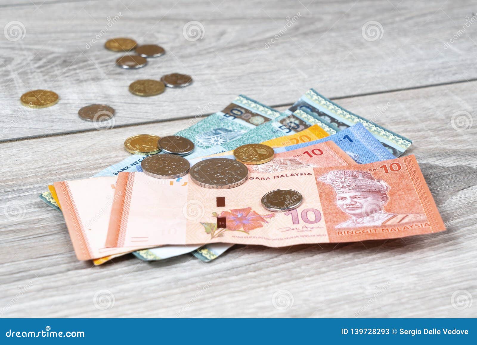 Malaysian Ringgit Banknotes and Coins Stock Image - Image of banking ...