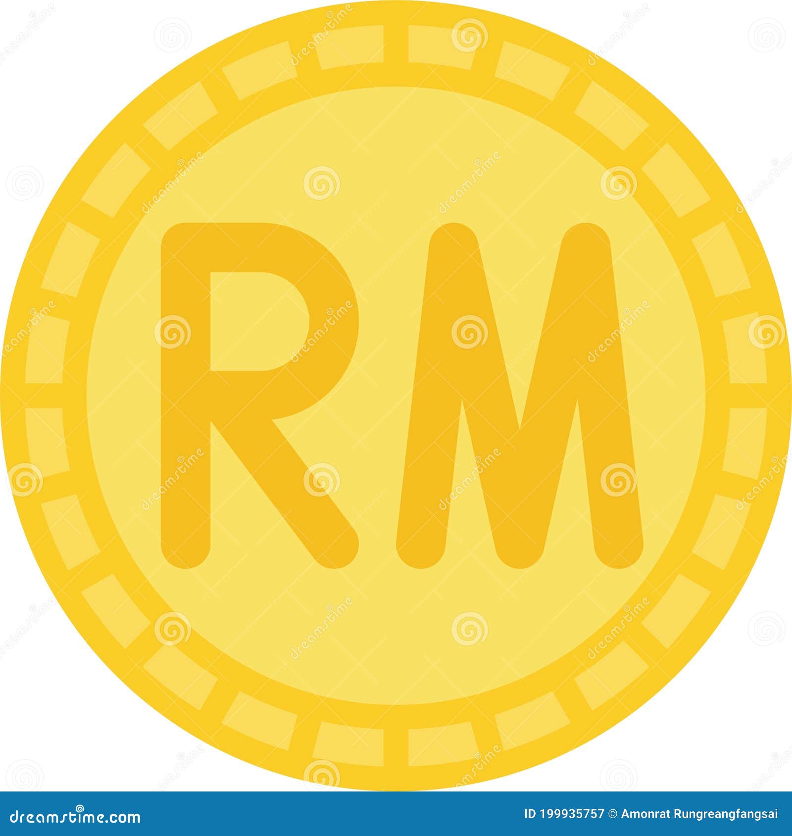 Malaysian Ringgit Coin Icon, Currency of Malaysia Stock Vector ...