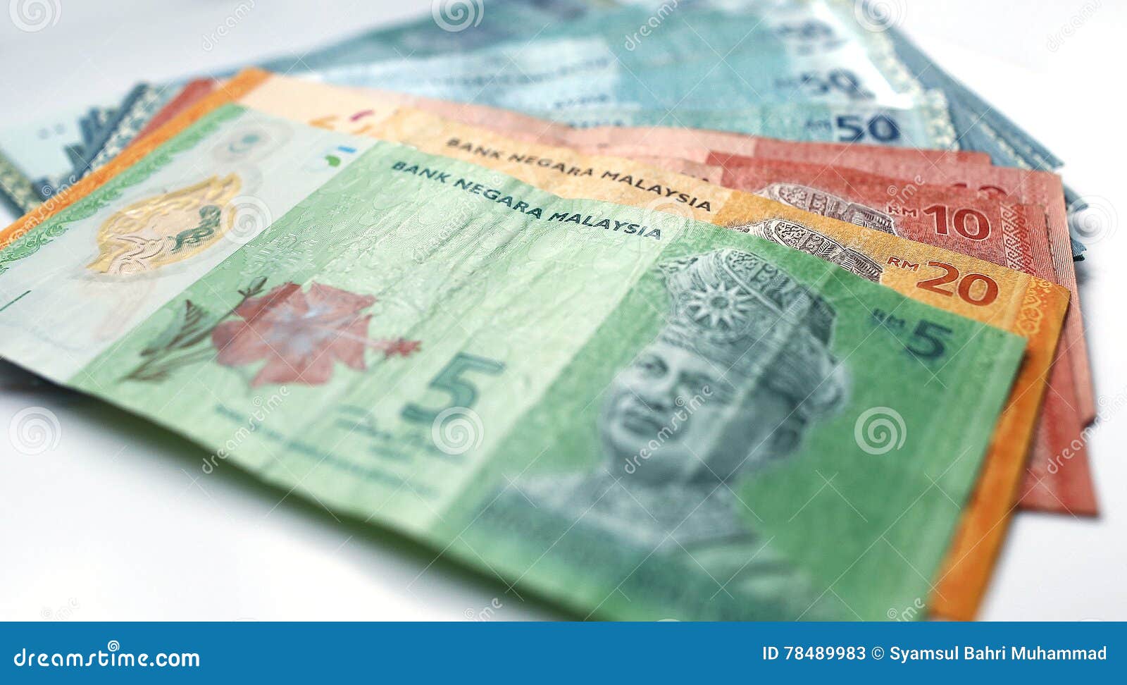 Malaysian Ringgit Currency on White Background Stock Image - Image of ...