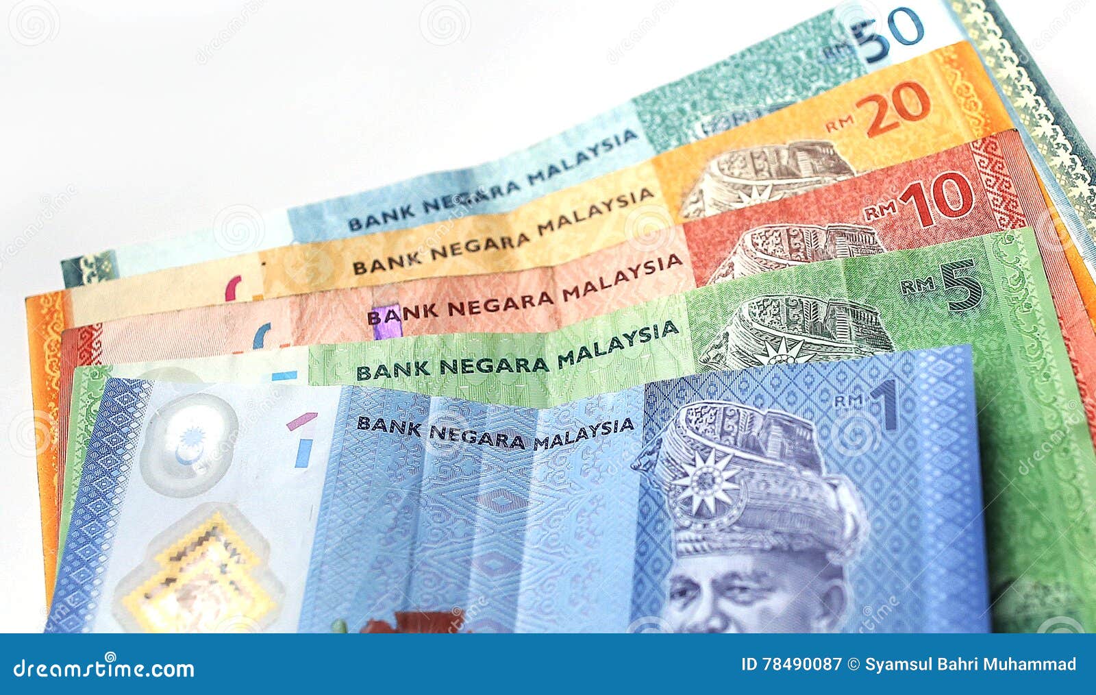 Malaysian Ringgit Currency on White Background Stock Image - Image of ...