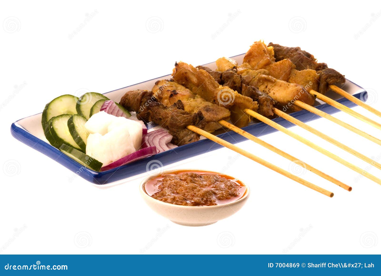 Malaysian Satay Top View. Served During Special Occasion Royalty-Free ...