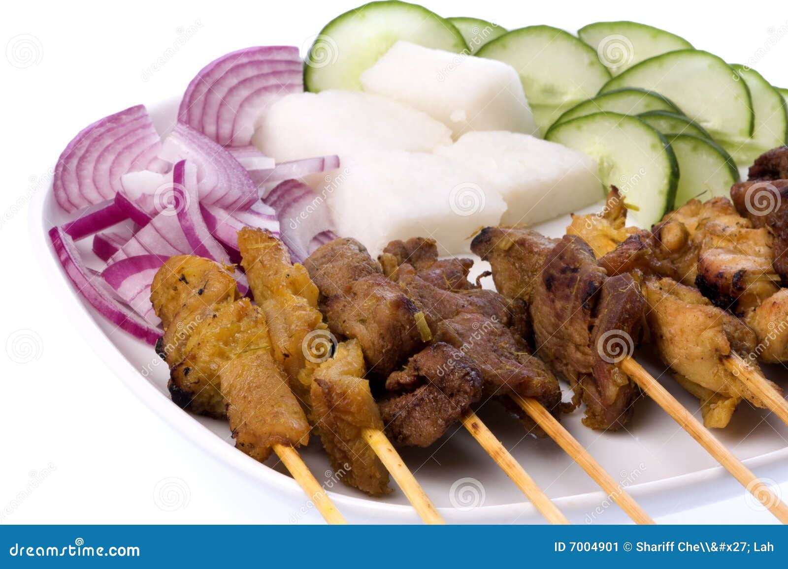 Malaysian Satay Top View. Served During Special Occasion Royalty-Free ...