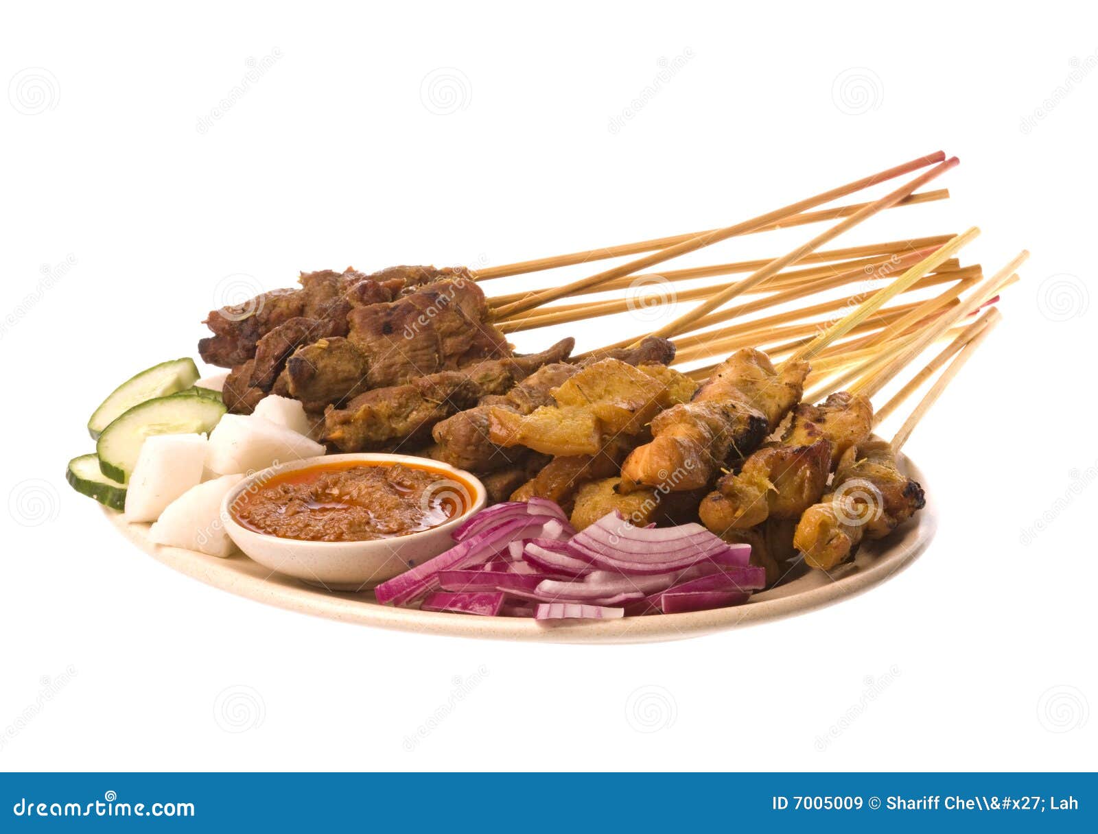 Malaysian Satay Top View. Served During Special Occasion Royalty-Free ...