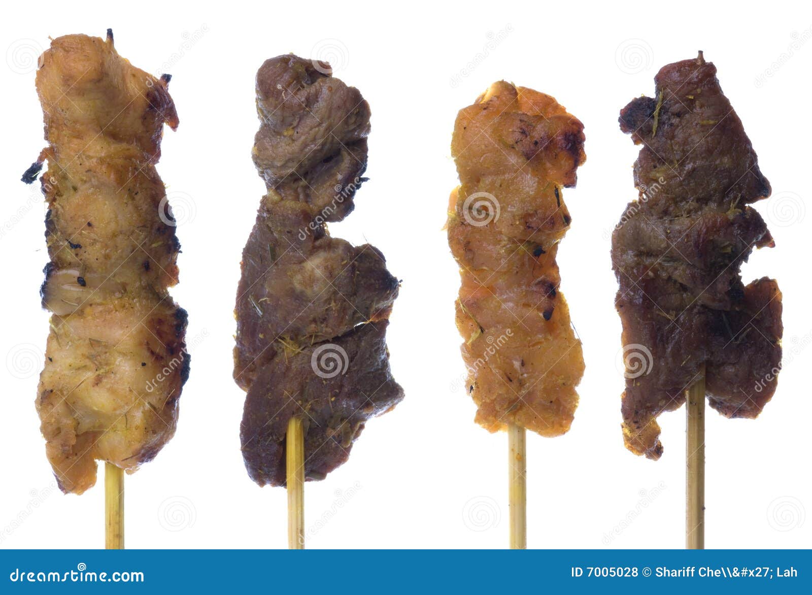 Malaysian Satay Isolated stock photo. Image of gourmet - 7005028