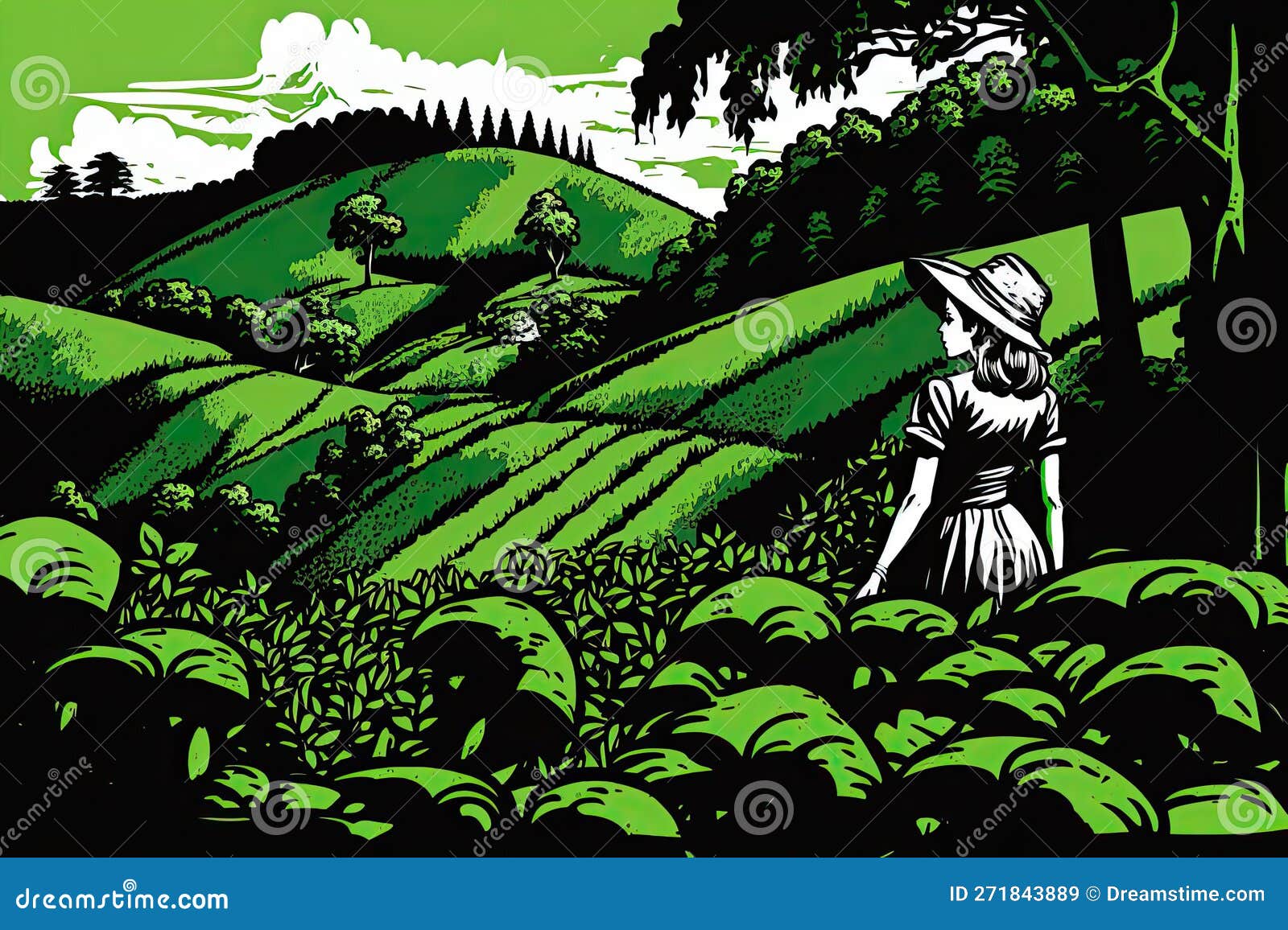 Malaysian Tea Plantations In The Cameron Highlands Royalty-Free Stock ...