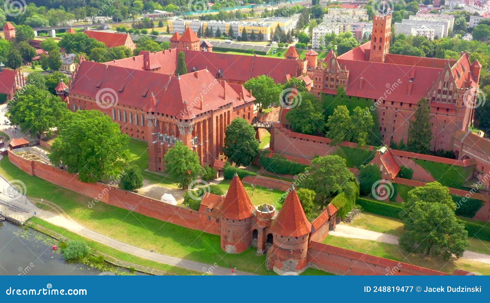 Malbork on the Nogat River the Largest Medieval Brick Castle from the ...