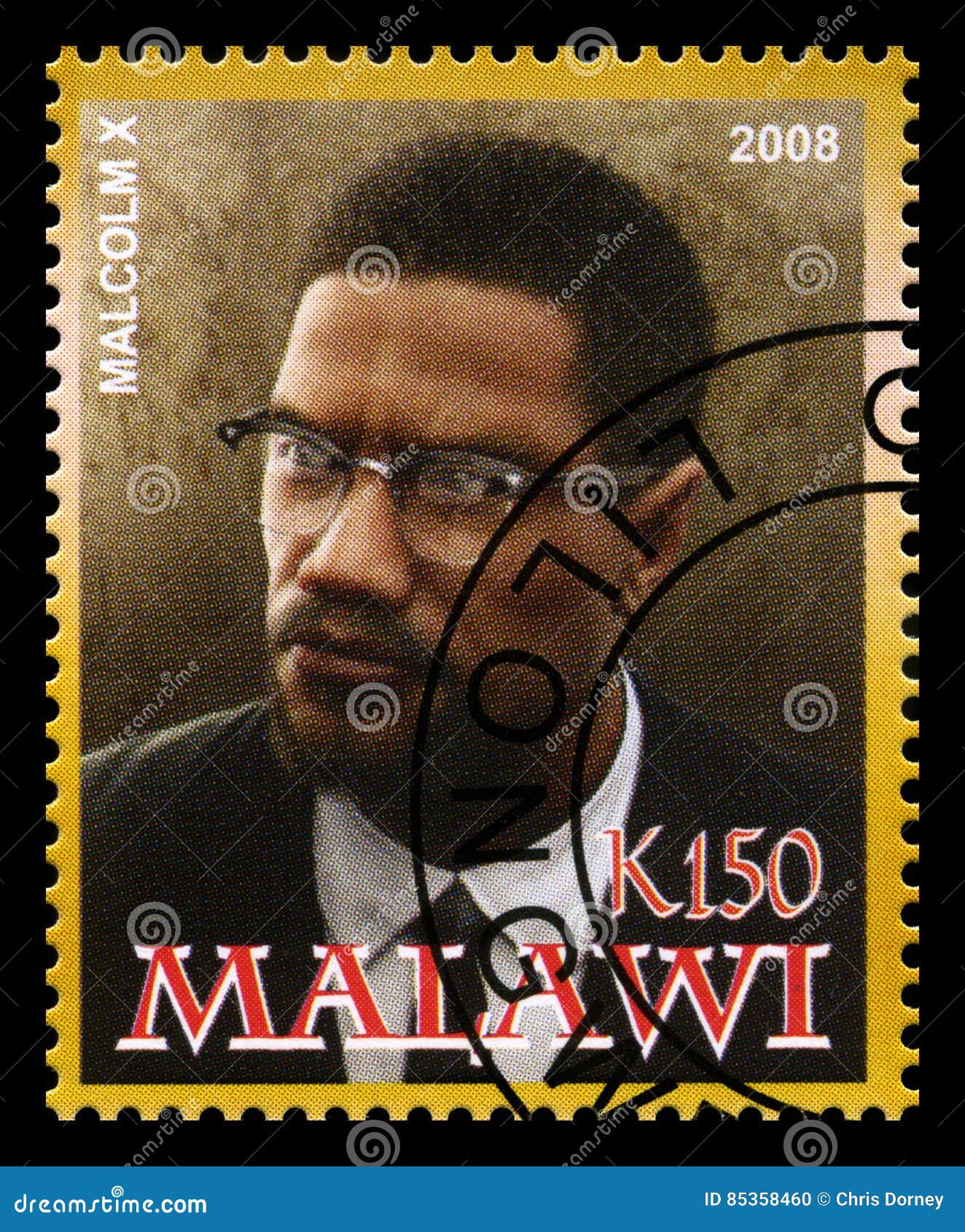 Malcolm X Postage Stamp Editorial Image | CartoonDealer.com #85358460