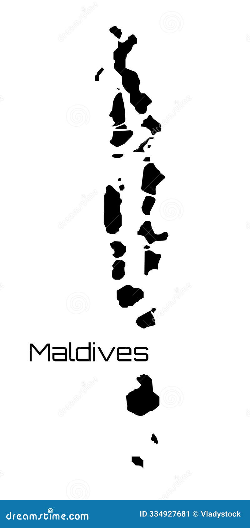 Maldives Map. Maldives Map Cartoon Vector | CartoonDealer.com #334927681