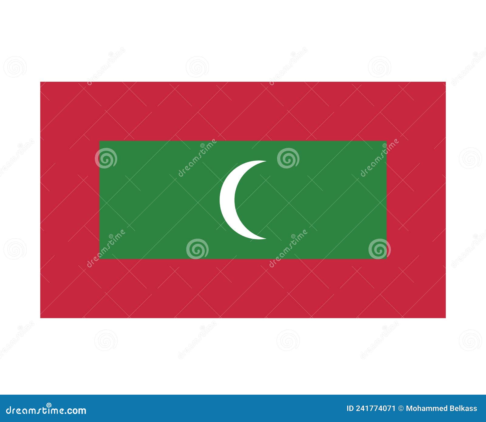 Maldives Flag National Asia Emblem Symbol Icon Vector Stock Vector ...