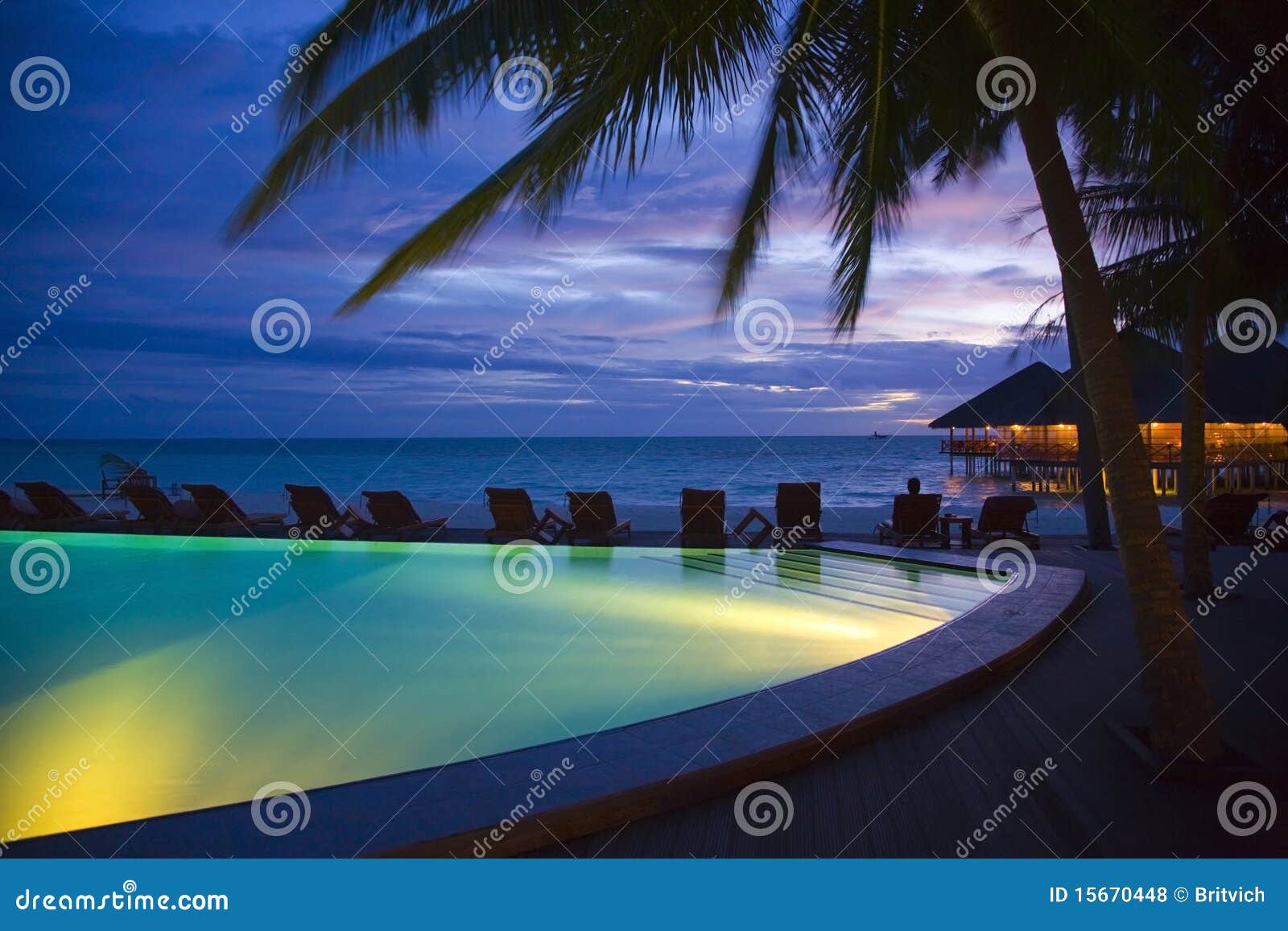 Maldives night stock photo. Image of hammock, dessert - 15670448