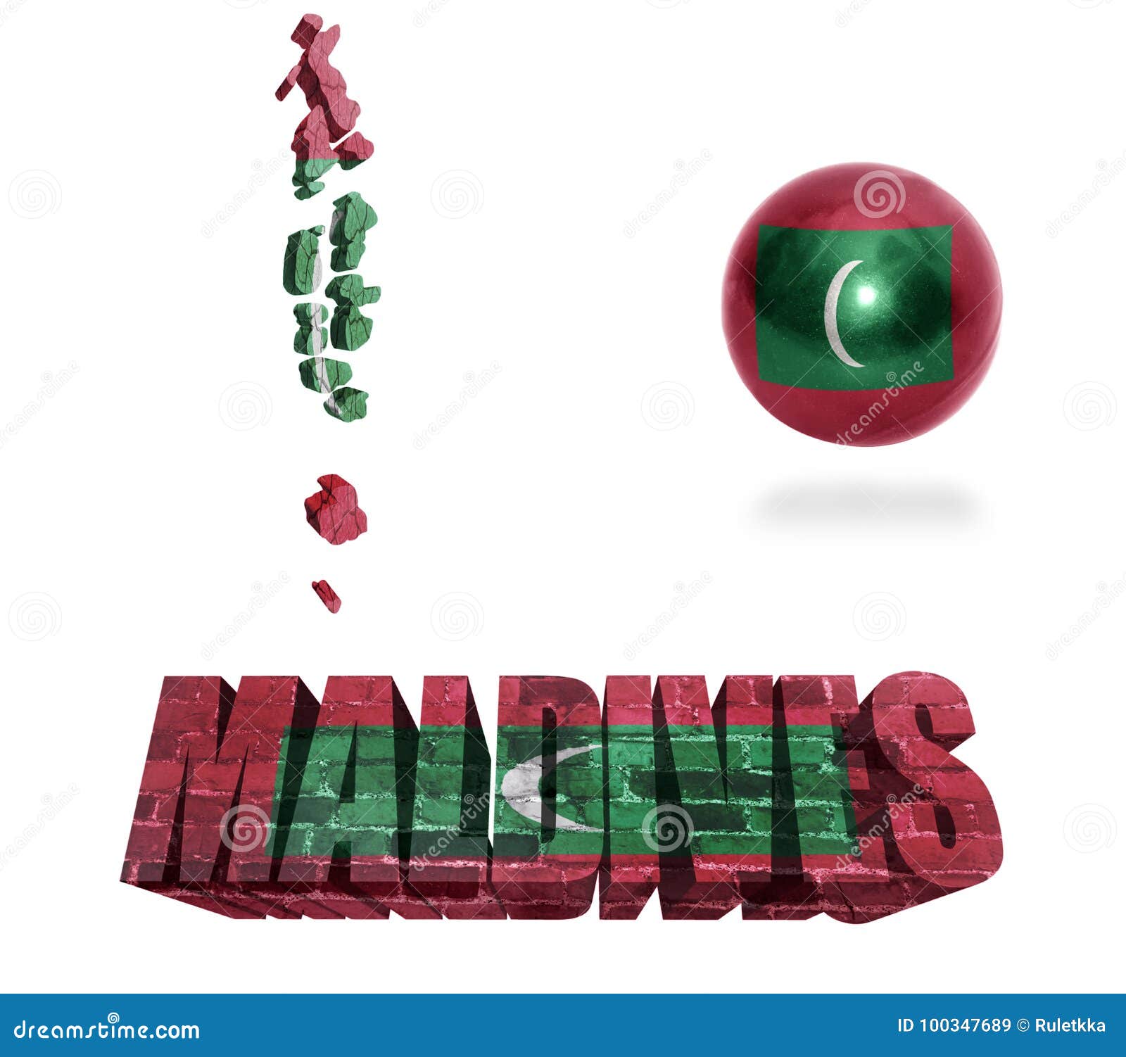 Maldives Symbols stock illustration. Illustration of east - 100347689