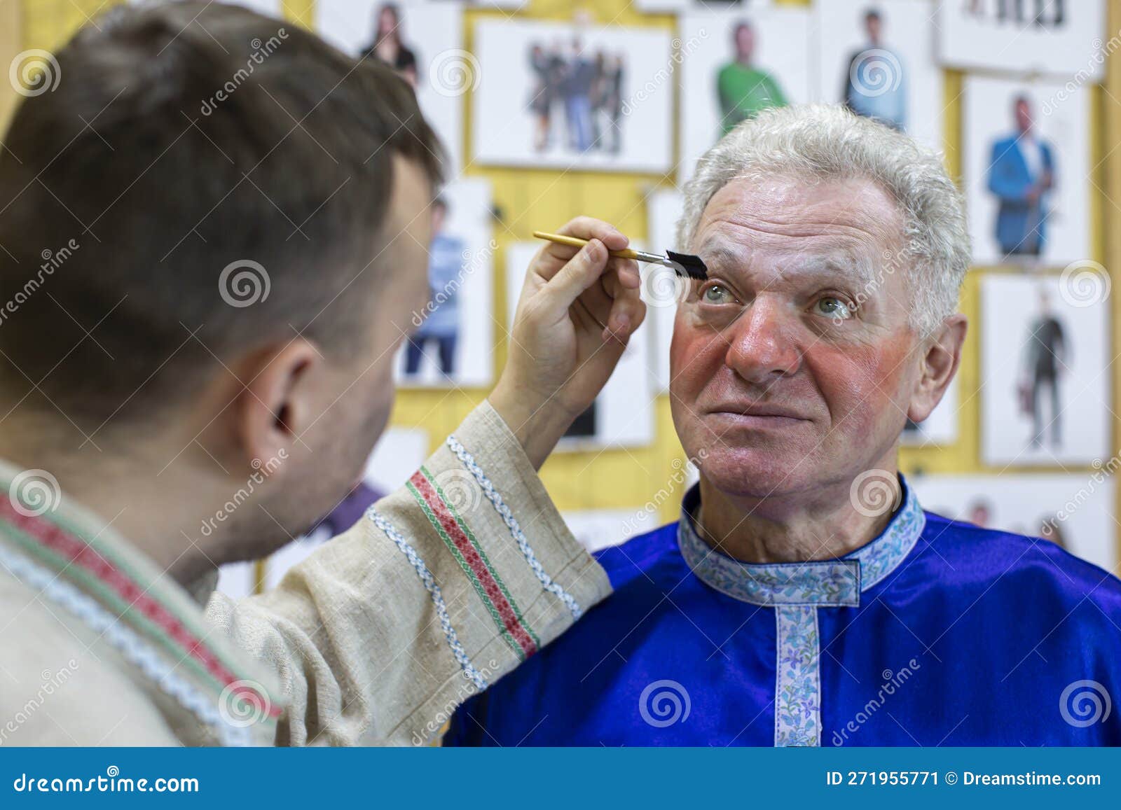 A Male Actor is Put on Make-up Editorial Photo - Image of lifestyles ...