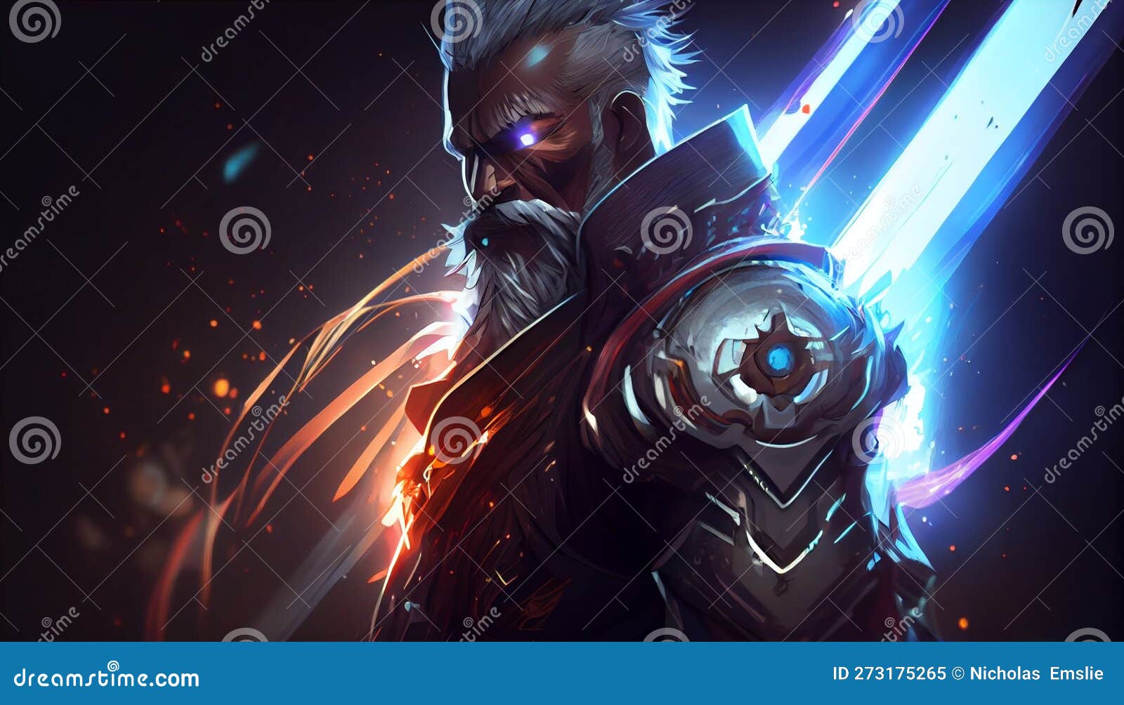 Anime Male Armor