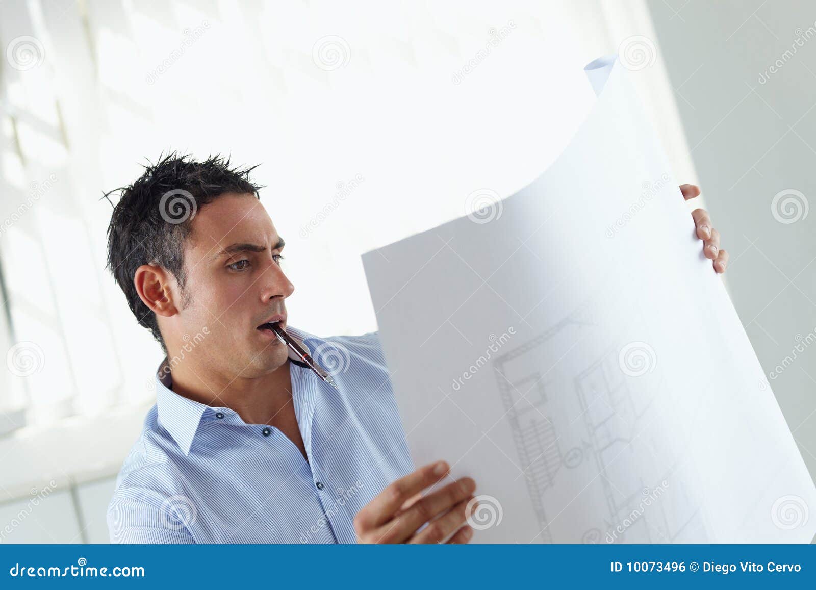 Male architect stock photo. Image of caucasian, concentration - 10073496