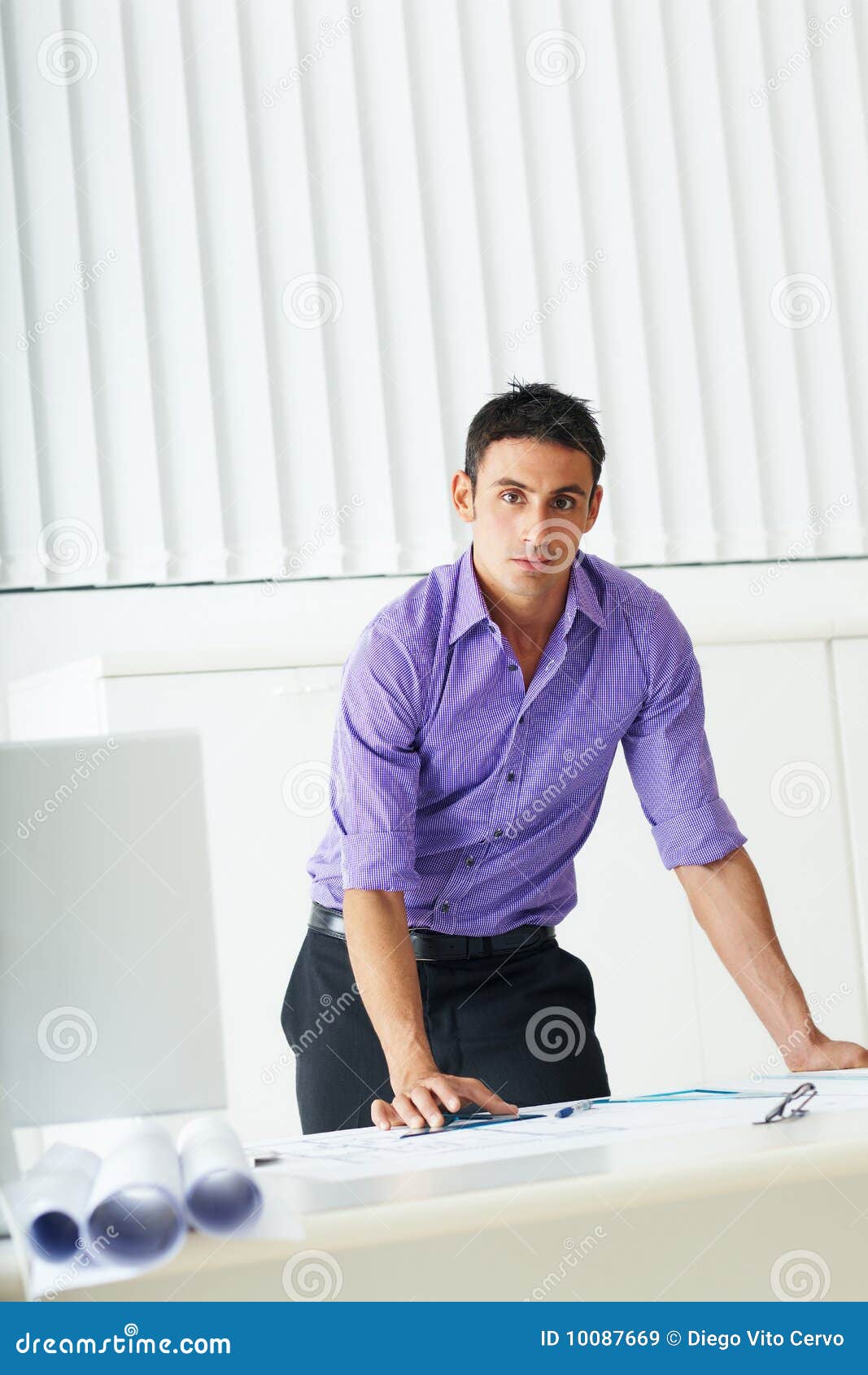 Male architect stock image. Image of people, planning - 10087669