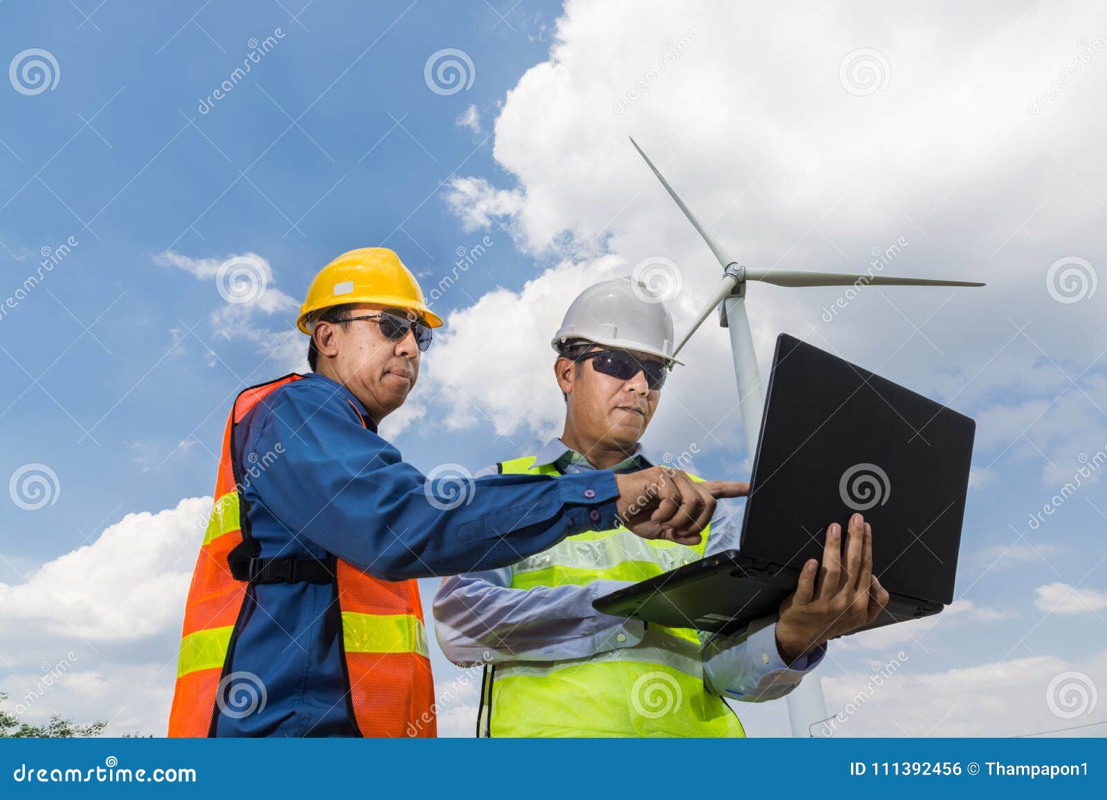 , Male Architect and Engineer Use Laptop Computer Stock Photo - Image ...