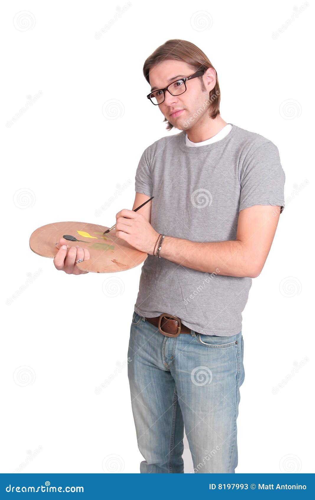 Male artist stock image. Image of close, culture, background - 8197993