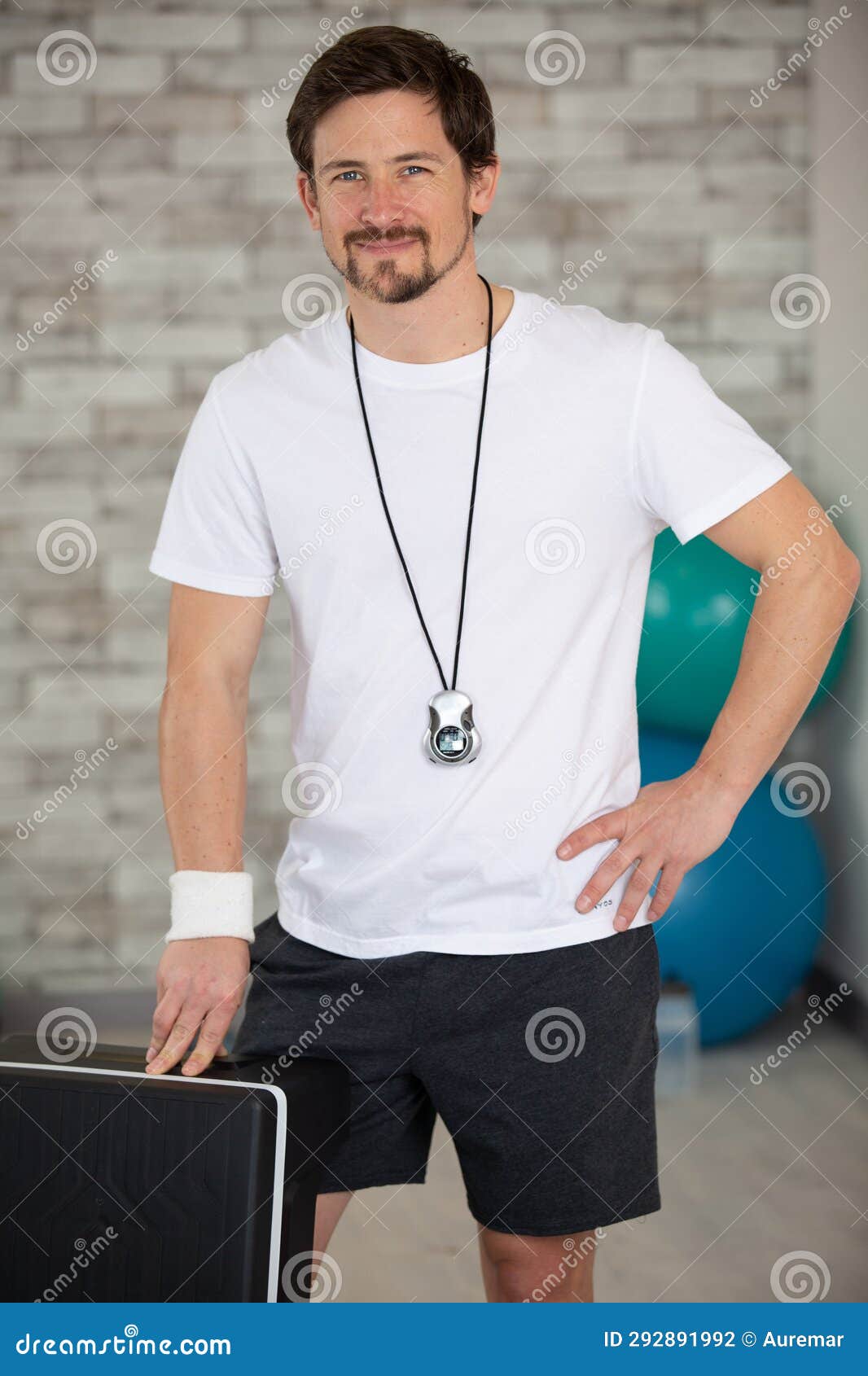 Male athlete guy with step stock photo. Image of healthy - 292891992